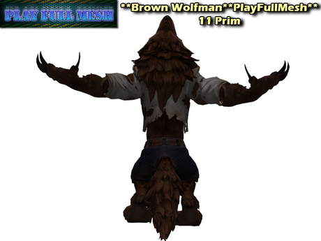 Second Life Marketplace - **Brown Wolfman Avatar**PlayFullMesh