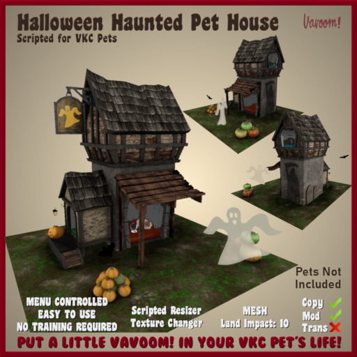 Second Life Marketplace - Halloween Haunted Dog House by Vavoom ...
