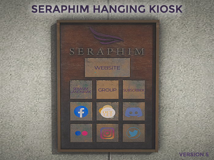 Second Life Marketplace - Seraphim Hanging Kiosk v5 (wear me)