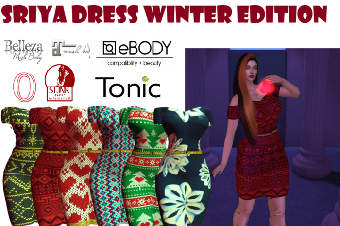 Second Life Marketplace - Sriya dress winter edition