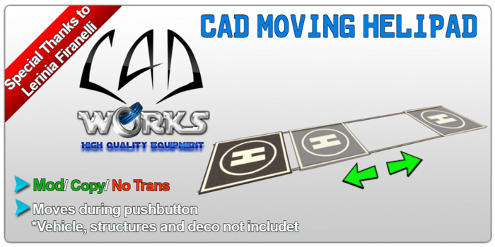 Second Life Marketplace - CAD Moving Helipad