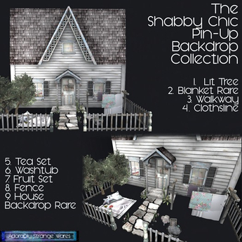 Second Life Marketplace - ~ASW~ The Shabby Chic Pin Up Fruit Set
