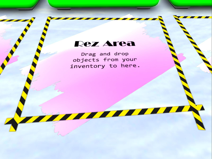 Second Life Marketplace - Rez Zone Area Stylish Transparent Texture ...