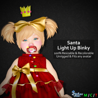 Second Life Marketplace - [Jester Inc.] Santa Light Up Binky!