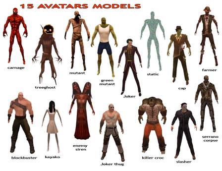 Second Life Marketplace - 15 Avatars in 1. Monsters and Zombies