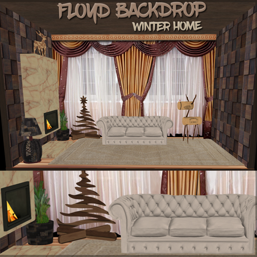 Second Life Marketplace - .:F L O Y D:.Winter Home Backdrop