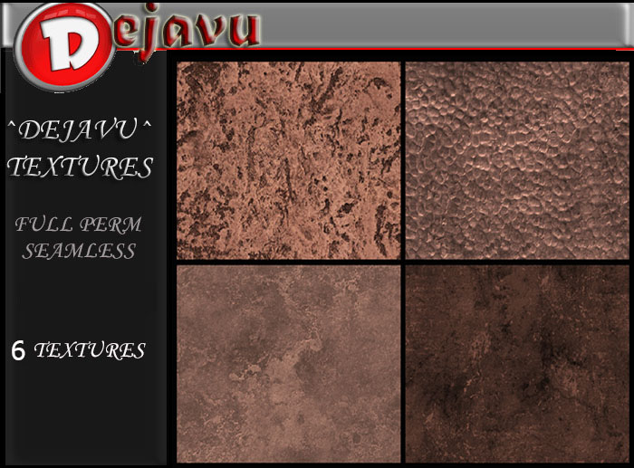 Second Life Marketplace - ^Dejavu^ Full Perm Seamless Bronze Texture