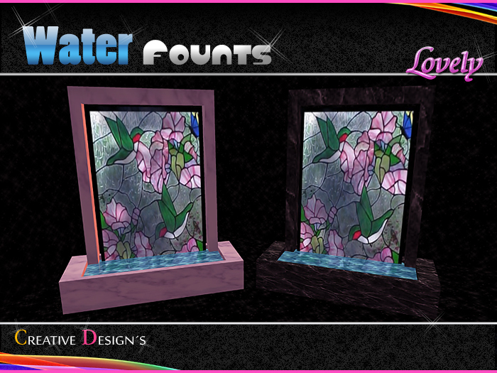 Second Life Marketplace - ::CreaTive DesiGn'S:: 0015 - Water Fonts