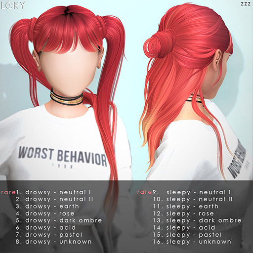 Second Life Marketplace - [LCKY] 14. ZZZ // Sleepy - Acid