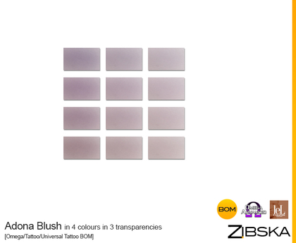 Second Life Marketplace - Zibska ~ Adona Blush in 4 colors in 3 ...