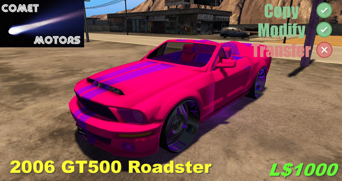 Second Life Marketplace - 2006 GT500 Roadster Tribute