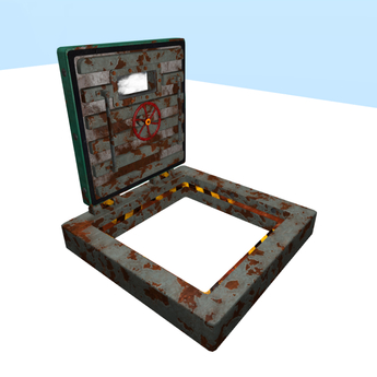 Second Life Marketplace - Bunker Hatch LZG4 Mesh