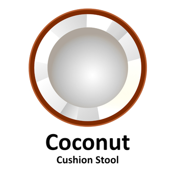 Second Life Marketplace - SKIMI - Fruit Stool - Coconut - mod/copy