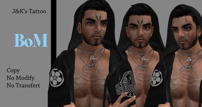 Second Life Marketplace - Tattoo Bom men gift