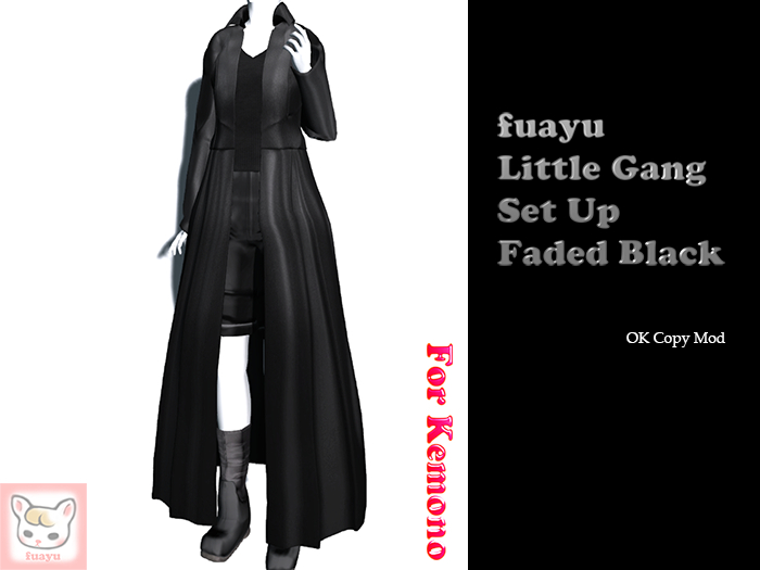 Second Life Marketplace - Kemono Clothes , fuayu Little Gang Set Up ...