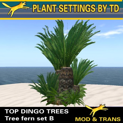 Second Life Marketplace - TD Plant Settings - Tree Fern Set B (boxed)