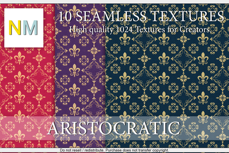 Second Life Marketplace - Aristocratic 10 Seamless Fabric Textures NM