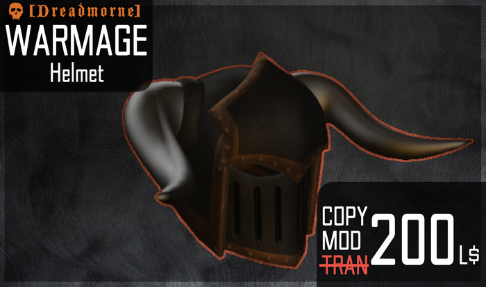 Second Life Marketplace - [ Dreadmorne ] // WarMage Helmet