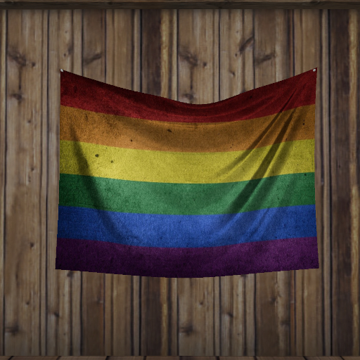 Second Life Marketplace - BGStrong // LGBT Pride Flag - Wall Cloth ...