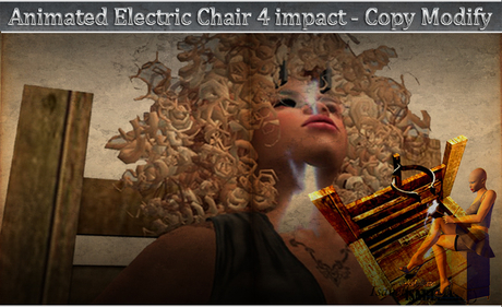 Second Life Marketplace - Animated Electric Chair 4 impact Copy Modify
