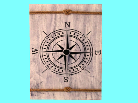 Second Life Marketplace - Beach Decor Wall Art N-S-E-W Nautical Sea ...
