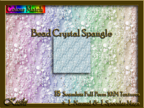 Second Life Marketplace - Bead Crystal Spangle Seamless Texture Set