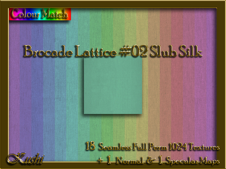 Second Life Marketplace - Brocade Lattice #02 Slub Silk Solid Seamless ...