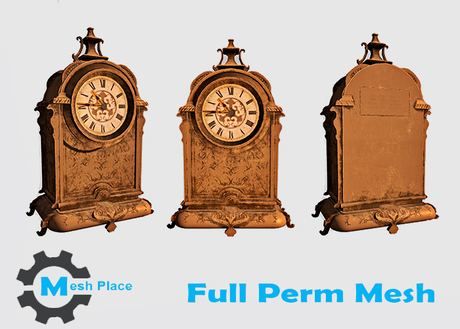 Second Life Marketplace - Mesh Place - Vintage Clock - Full Perm Mesh