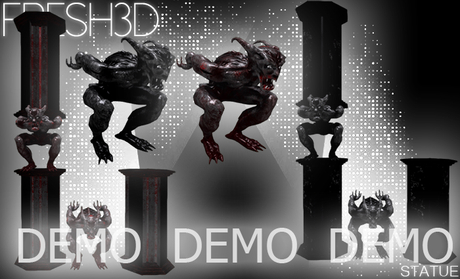 Second Life Marketplace - Fresh3D Demon Column DEMO