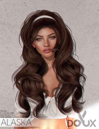 Second Life Marketplace - DOUX - Alaska hairstyle [BLOGGER PACK]