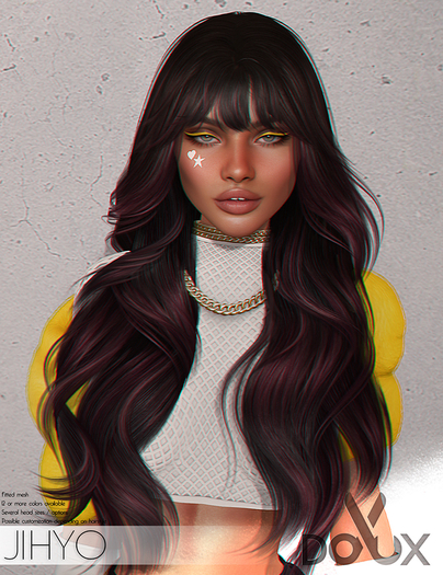 Second Life Marketplace - DOUX - Jihyo hairstyle [BLOGGER PACK]