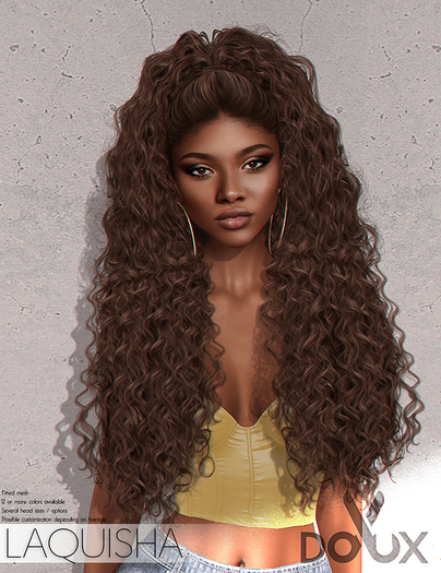Second Life Marketplace - DOUX - Laquisha hairstyle [DEMO]