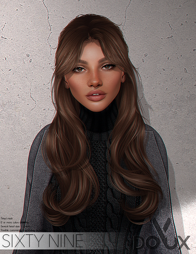 Second Life Marketplace - DOUX - Sixty Nine hairstyle [BLOGGER PACK]