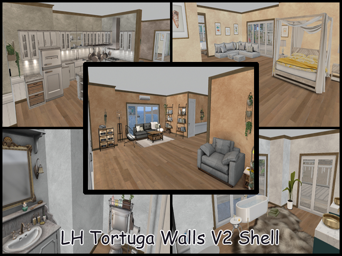 Second Life Marketplace - Stormy Creations - LH Tortuga Stilt Walls V2 ...