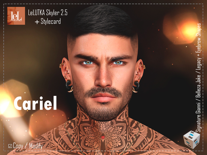 Second Life Marketplace - [JLT] - CARIEL LELUTKA SKYLER 2.5 SHAPES