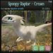 Second Life Marketplace - [. H .] Spoopy Raptor - Shibe {Cream}[ADD]