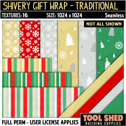 Second Life Marketplace - Tool Shed - Shivery Gift Wrap - Traditional ...