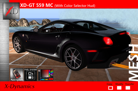 Second Life Marketplace - XD-GT 599 GTO Boxed V4