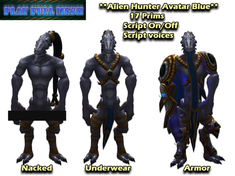Second Life Marketplace - **Pack Alien Hunter Avatars 6 Colors ...