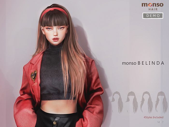 Second Life Marketplace - [monso] Belinda Hair (demo)