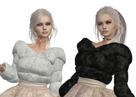 Second Life Marketplace - GW - Cropped Fur Coat