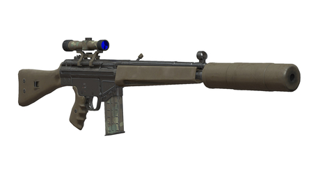Second Life Marketplace - Scripted HK G3 Sniper Rifle by 3D Knights ...