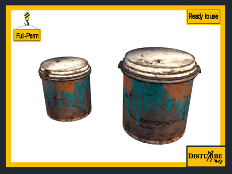 Second Life Marketplace - ::DisturbeD:: Garage Props - Paint Bucket ...