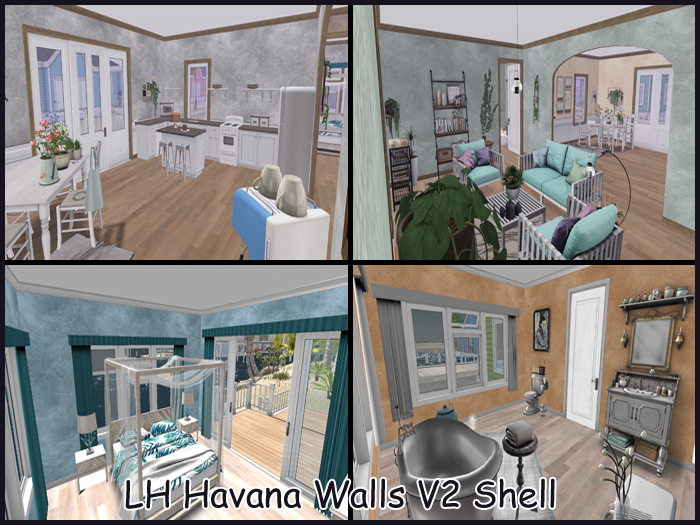 Second Life Marketplace - Stormy Creations - LH Havana Stilt Home Walls ...