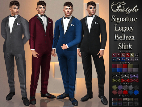 Second Life Marketplace - InStyle -Suit for men -Mega Pack-HUD ...
