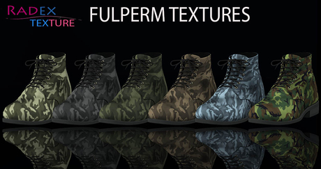 Second Life Marketplace - RADEX TEXTURES:WC1596 Men's Lace-Up Chukka ...