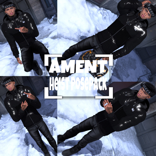 Second Life Marketplace - AMENT - The Heist PosePack (Bento)