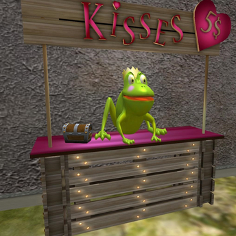 Second Life Marketplace - SW Kissing Booth - Frog Prince