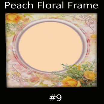 Second Life Marketplace - Peach Floral Frame *CHB*