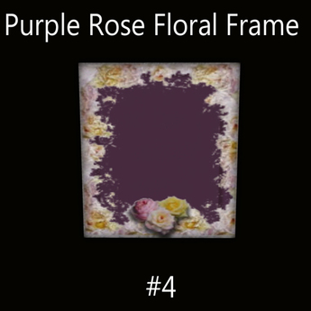 Second Life Marketplace - Purple Floral Frame *CHB*